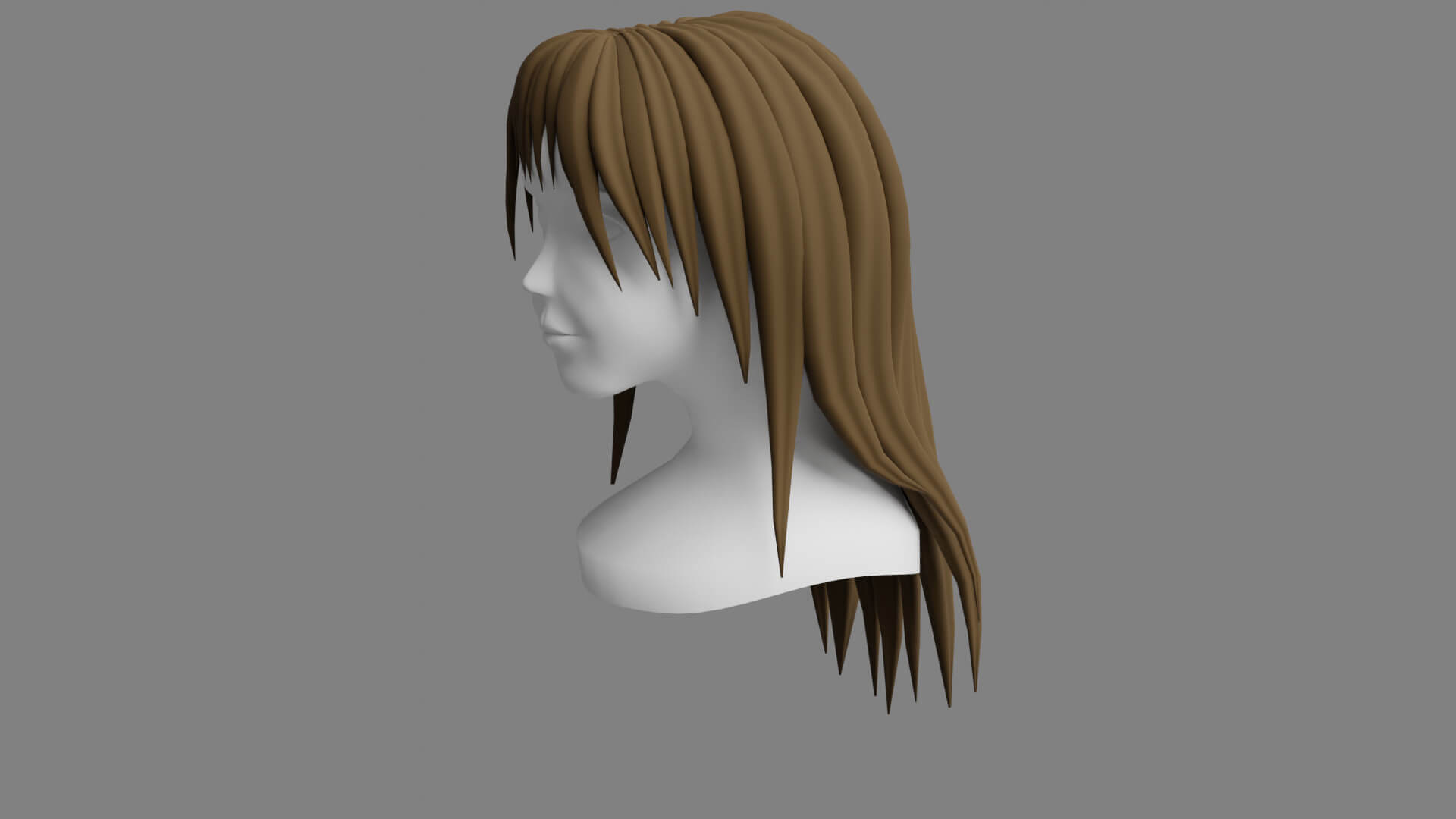 Female Stylized Hair - 3D Model by BenevArts