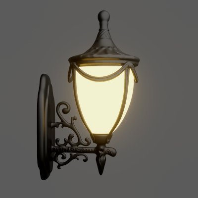 Gothic Wall Lamp - 3D Model by BenevArts