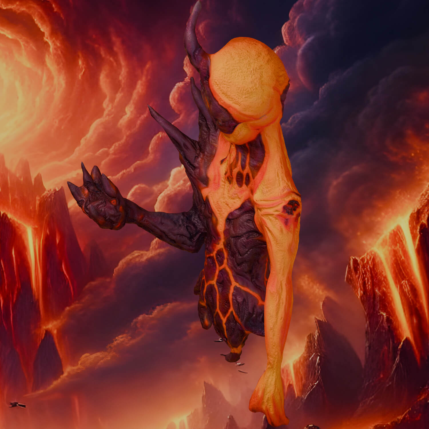 Infernal Guardian The Magma Behemoth - 3D Model by BenevArts