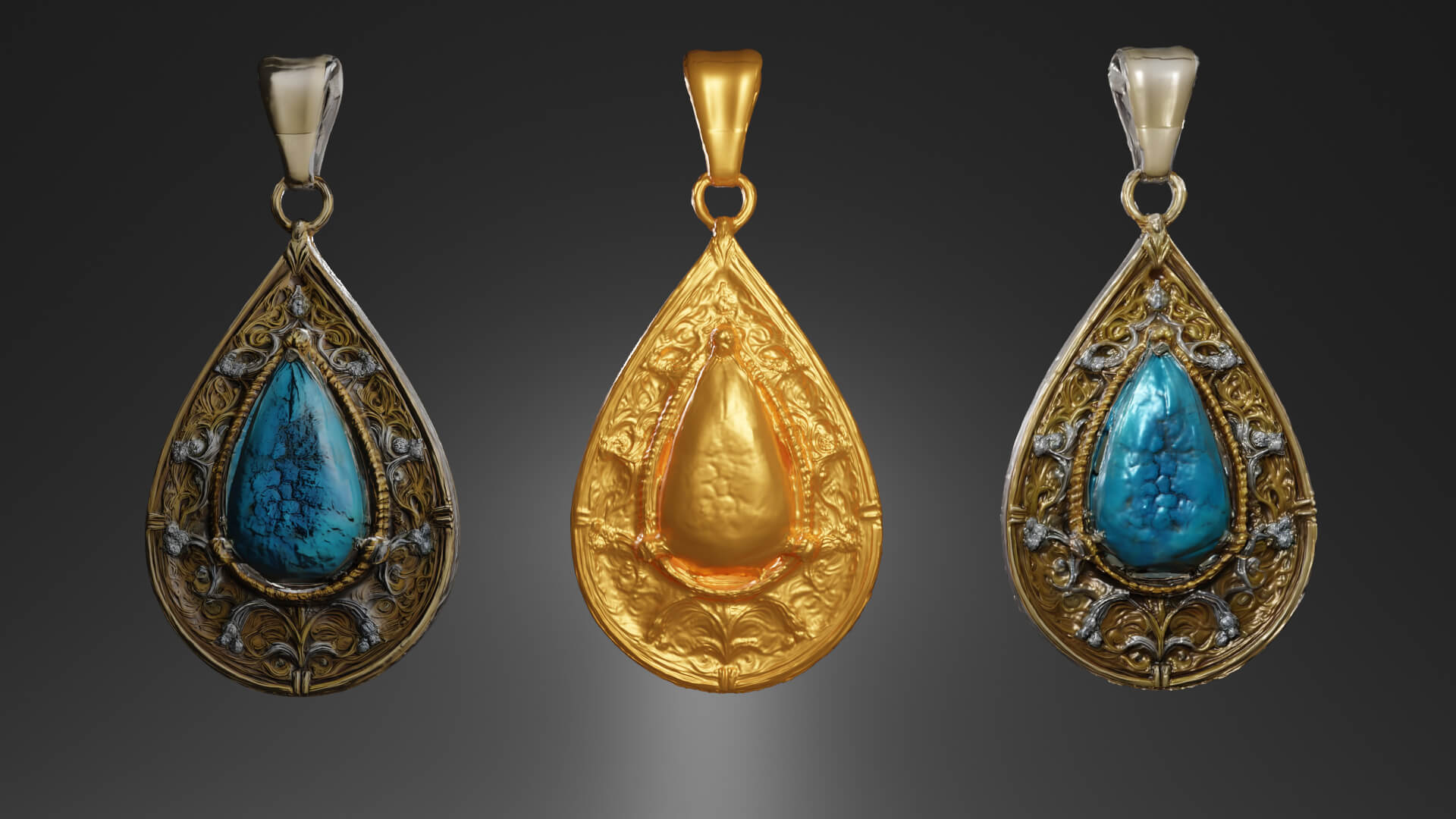 Realistic Pendant Pbr - High-Poly - Low Poly 3D Model by BenevArts