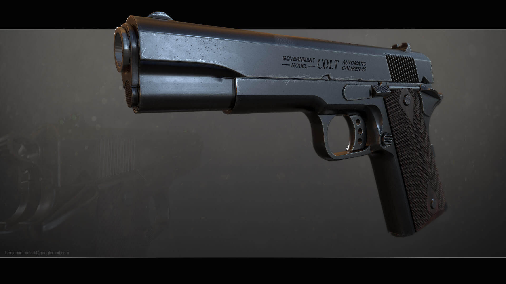 Colt 1911 - 3D Model by BenMalert