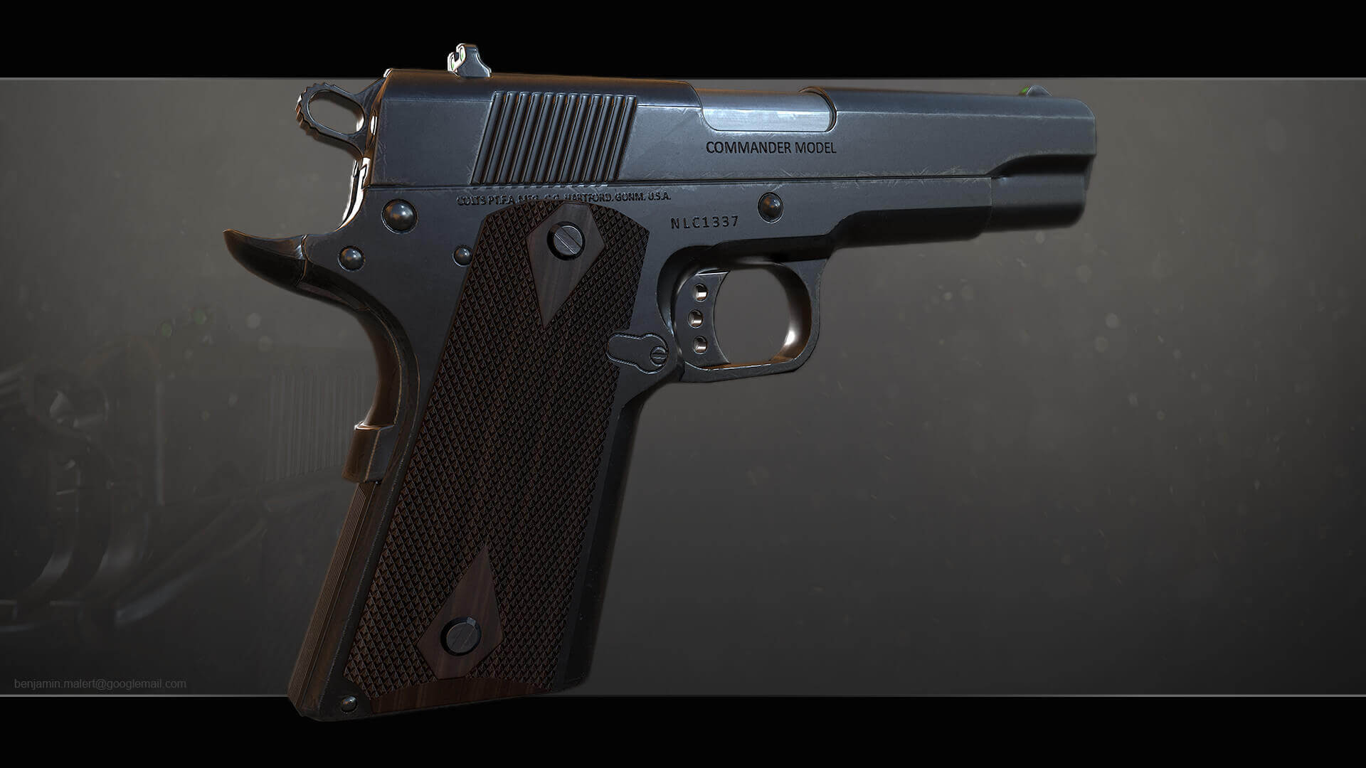 Colt 1911 - 3D Model by BenMalert