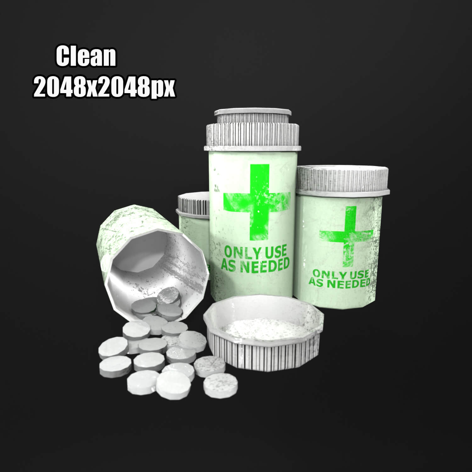 Health Pickup Medicine Pills - 3D Model by bewareklass