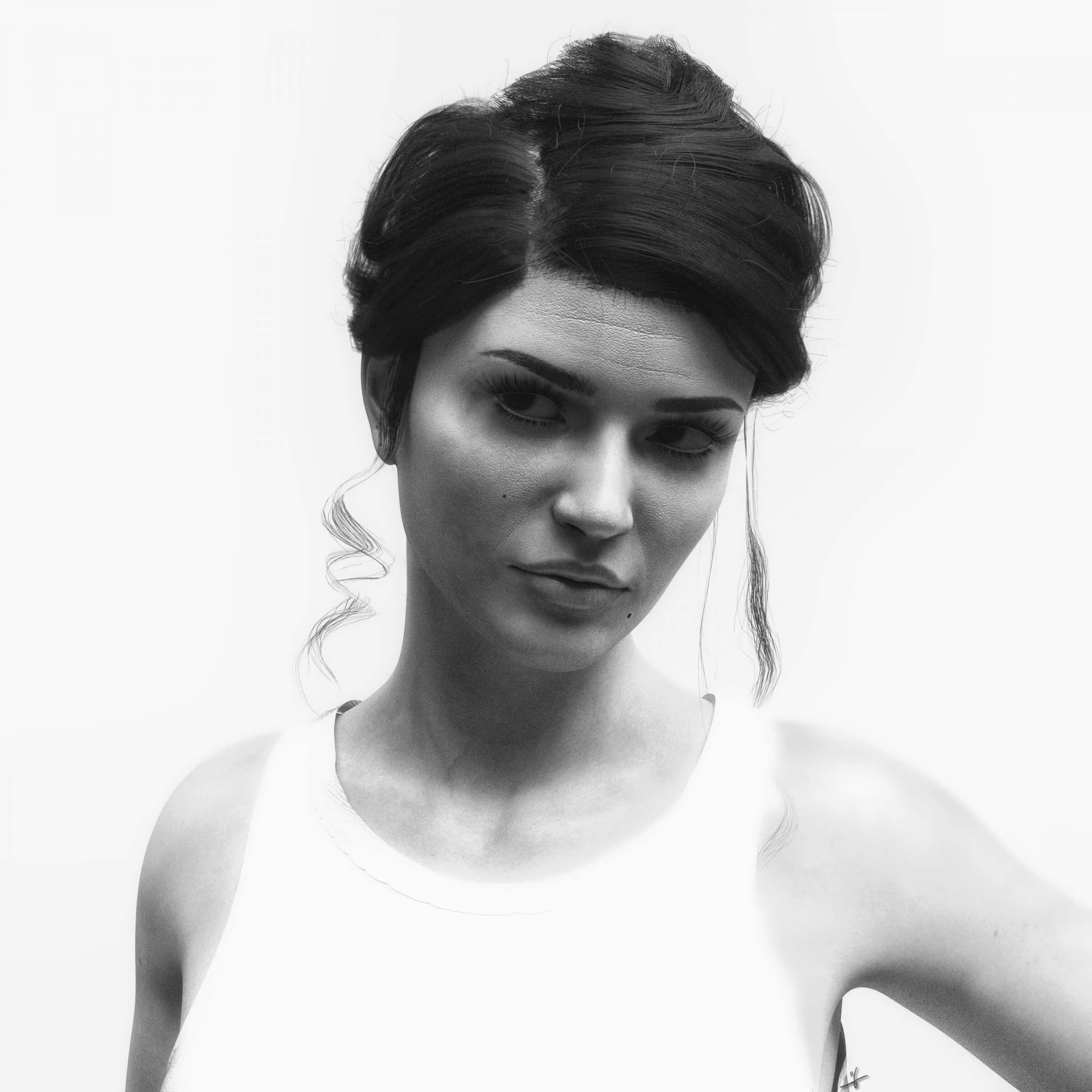 Just Another Face 3D Render, Digital Art by BigBen