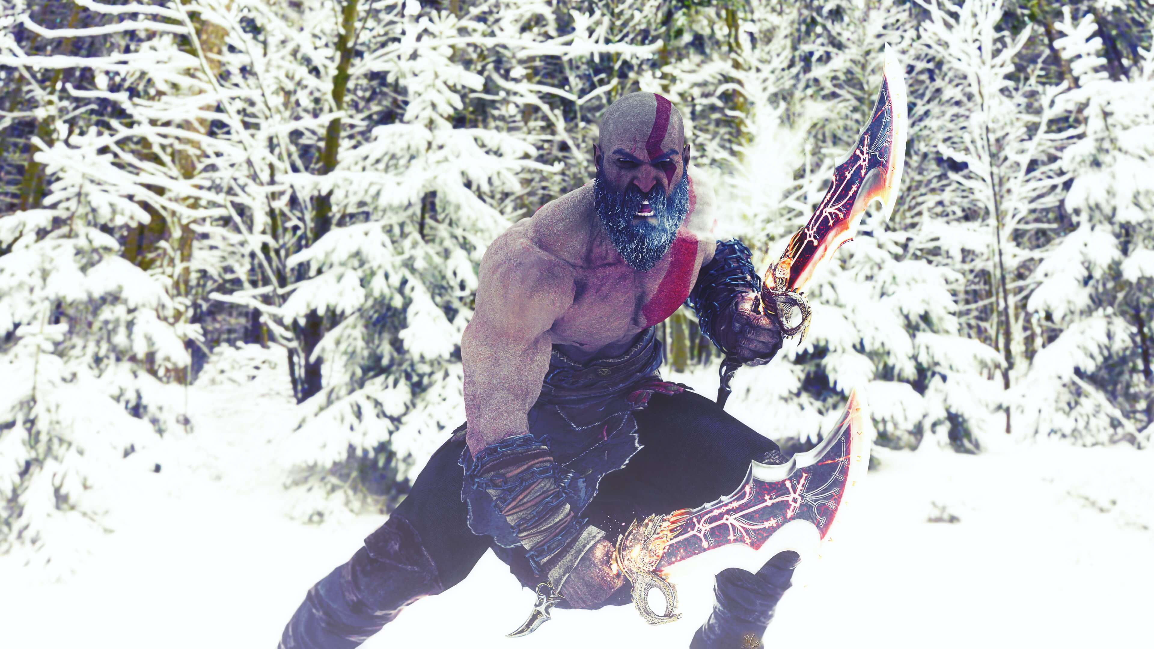 Kratos 3D Render, Digital Art by BigBen