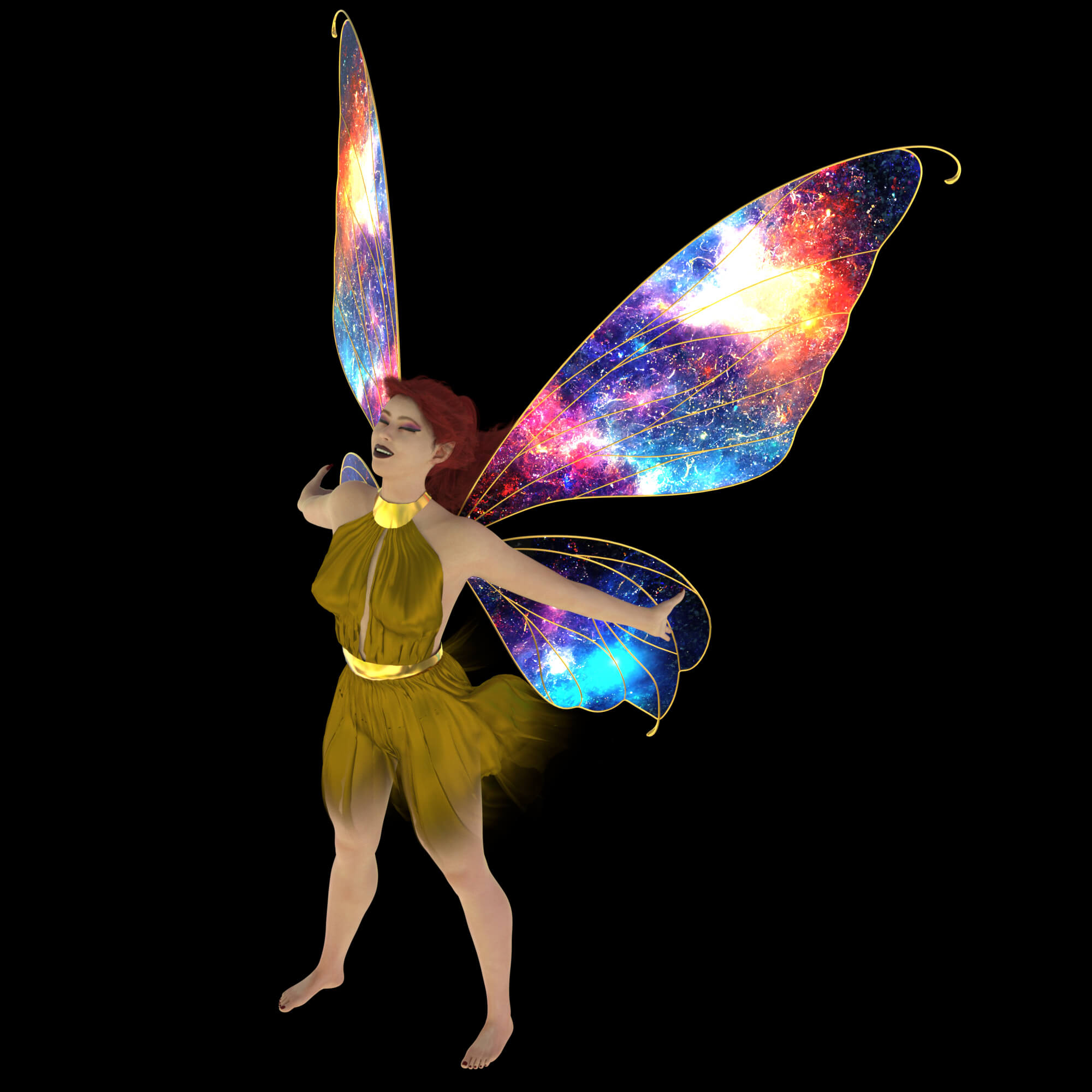 Feel The Wind Pose for DAZ Genesis 9 by bikdingle