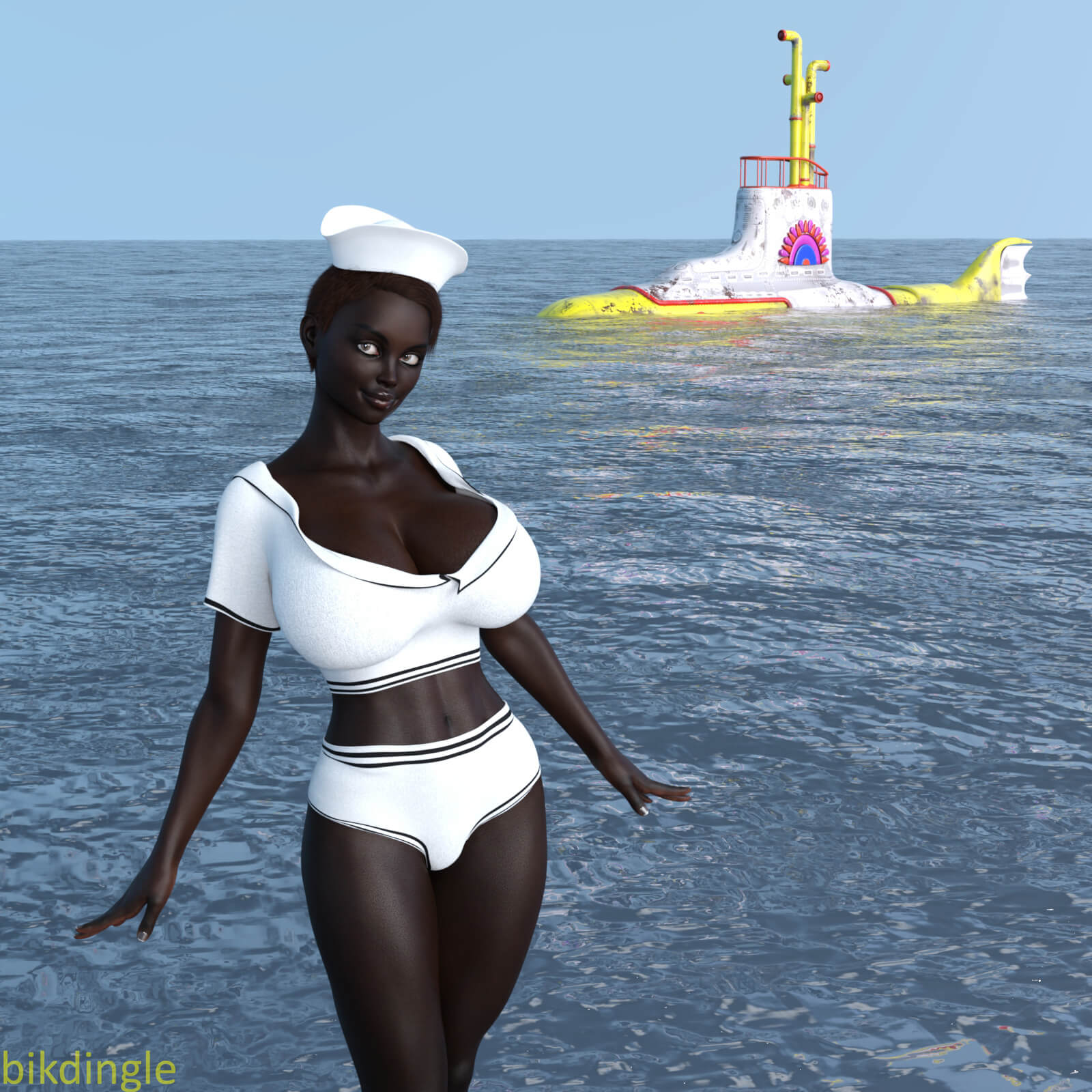 Anchors Away! 3D Render, Digital Art by bikdingle