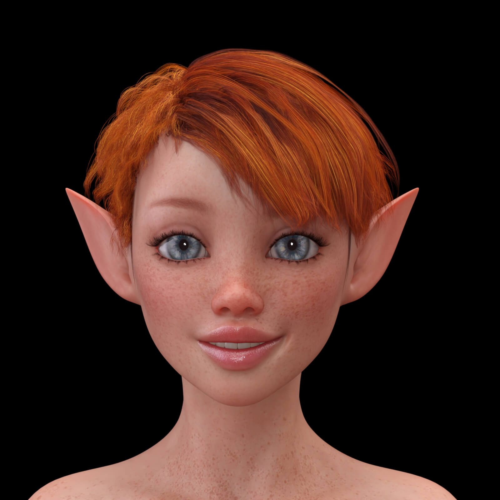Elf Ears 3D Render, Digital Art by bikdingle