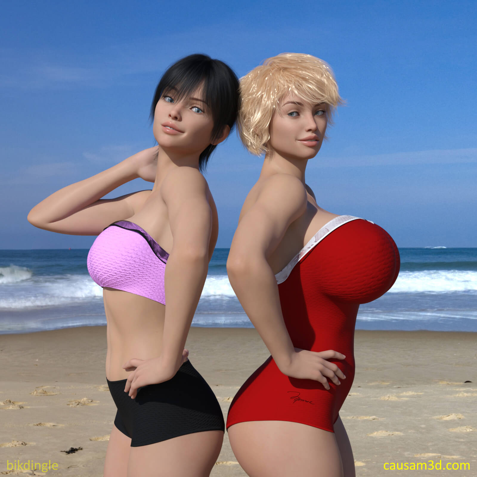 Fleur and Kimberly - Mighty Monroe Bundle 3D Render | RenderHub Gallery