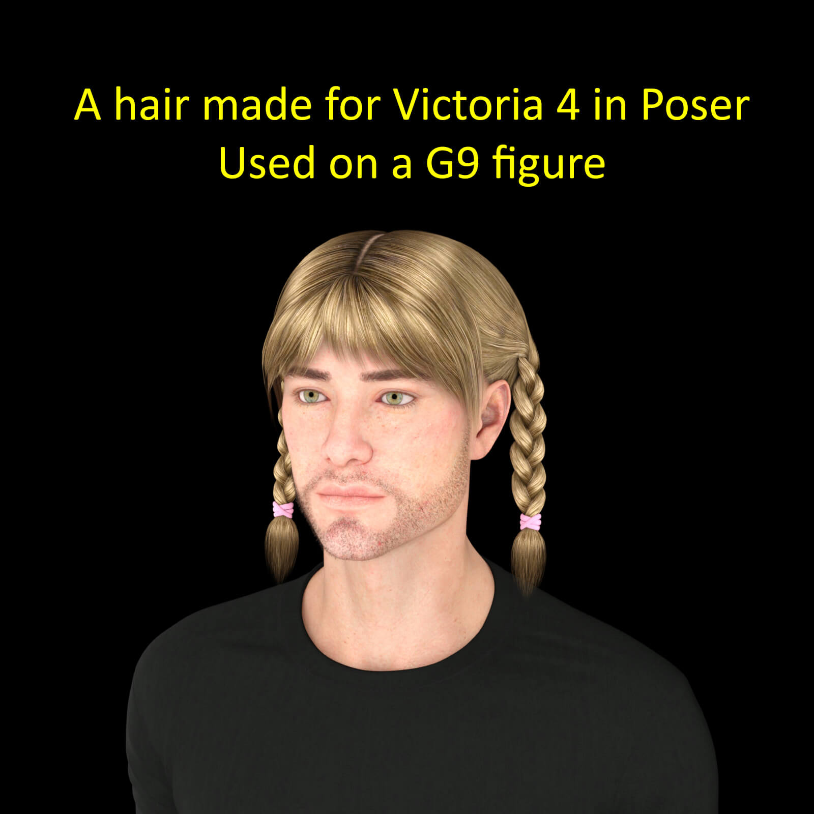 How To Use Any Hair on a DAZ Figure - Free 3D Tutorial by bikdingle