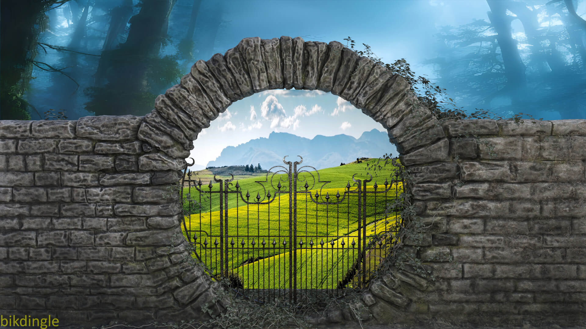 The Forest Gate by bikdingle | RenderHub Wallpapers