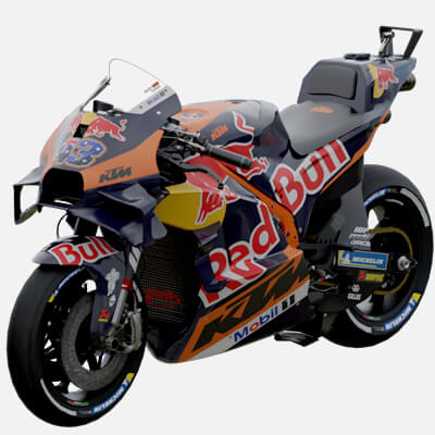 2024 KTM RC16 MotoGP Jack Miller - Brad Binder - 3D Model by Bikez_3D