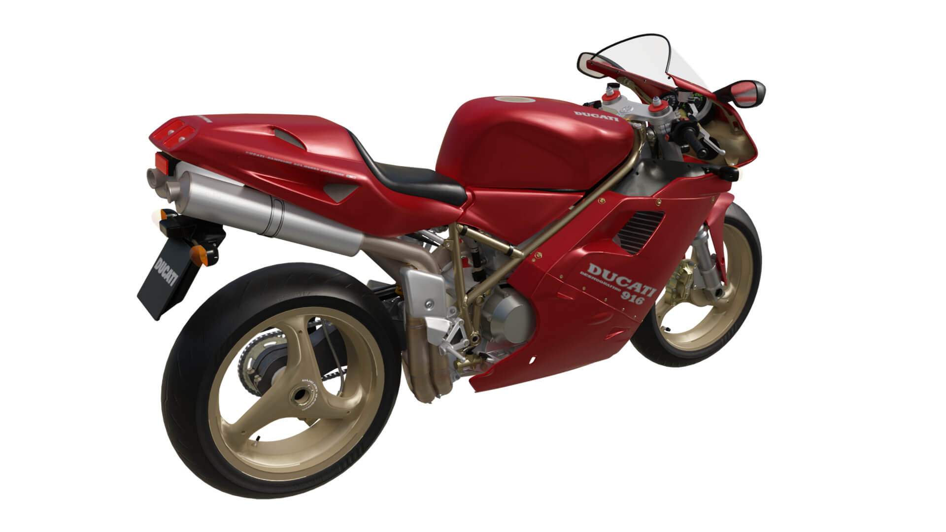 Ducati 916 '94-'98 3D Model by Bikez_3D