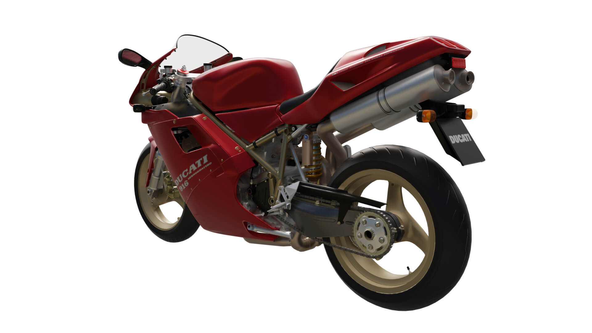 Ducati 916 '94-'98 3D Model by Bikez_3D