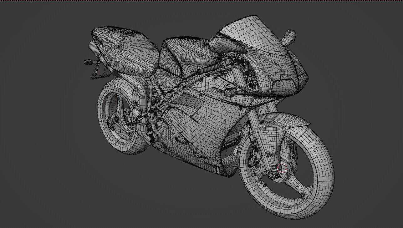 Ducati 916 '94-'98 3D Model by Bikez_3D