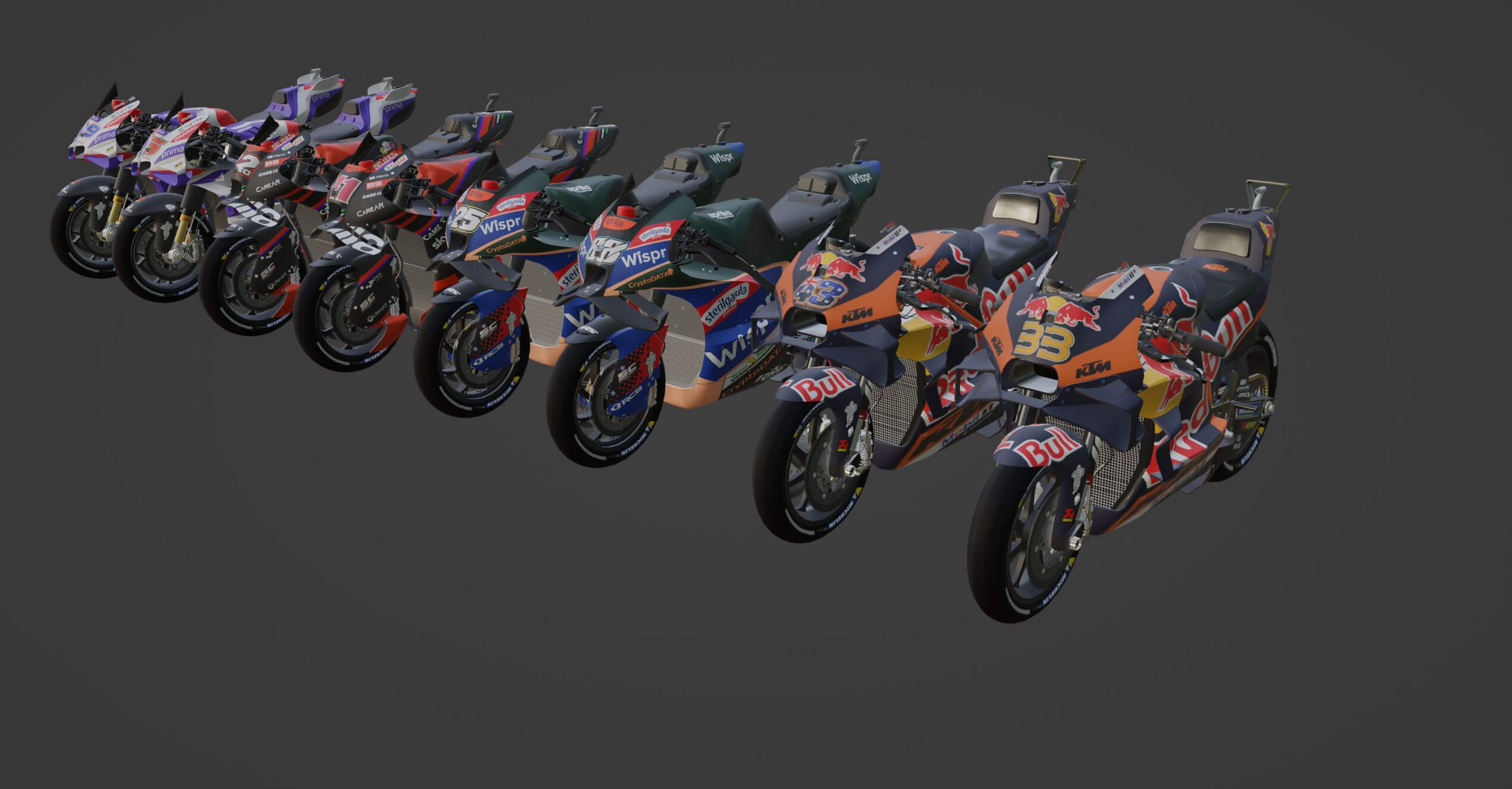 MotoGP 2023 All Bikes Collection - 3D Model by Bikez_3D