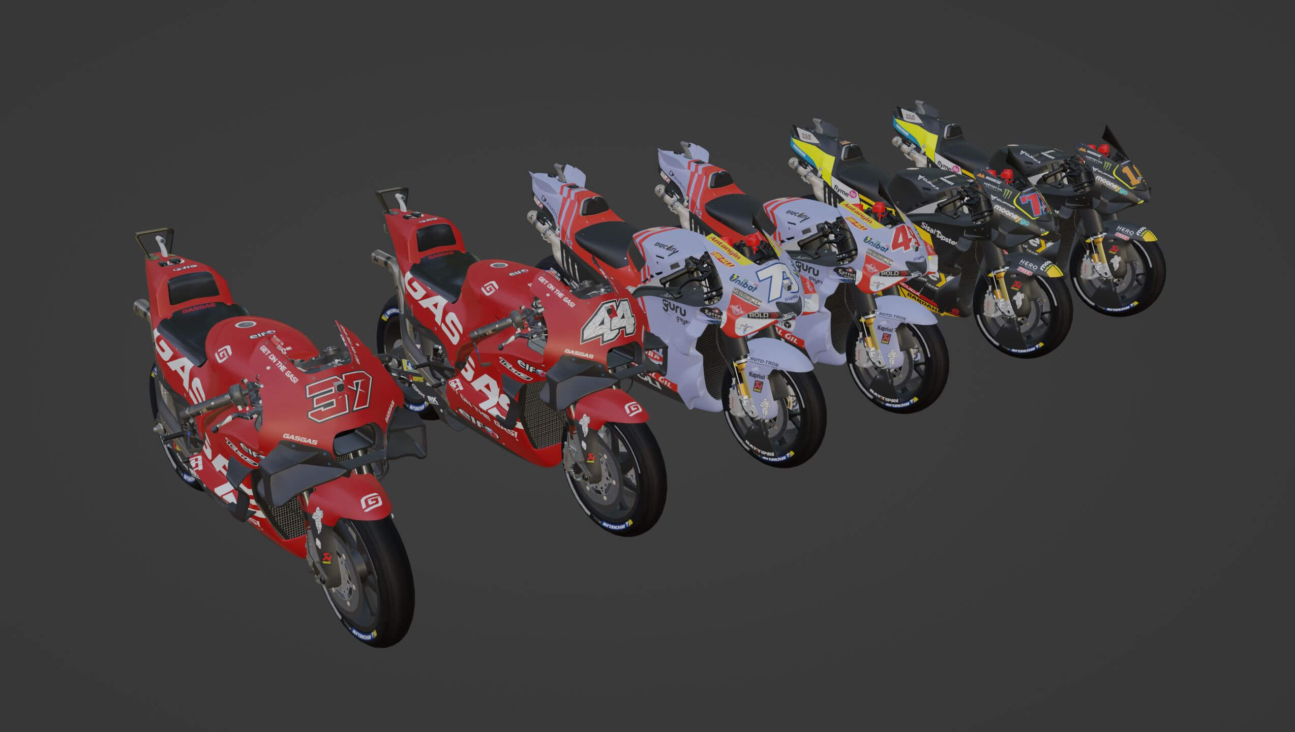 MotoGP 2023 All Bikes Collection - 3D Model by Bikez_3D