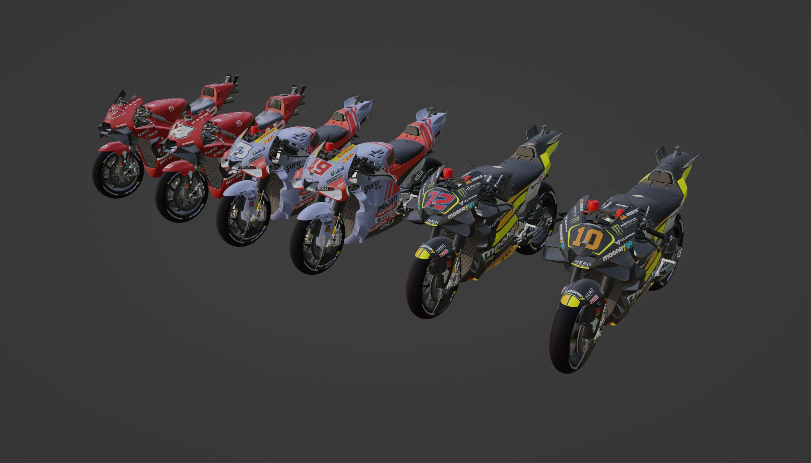 MotoGP 2023 All Bikes Collection - 3D Model by Bikez_3D