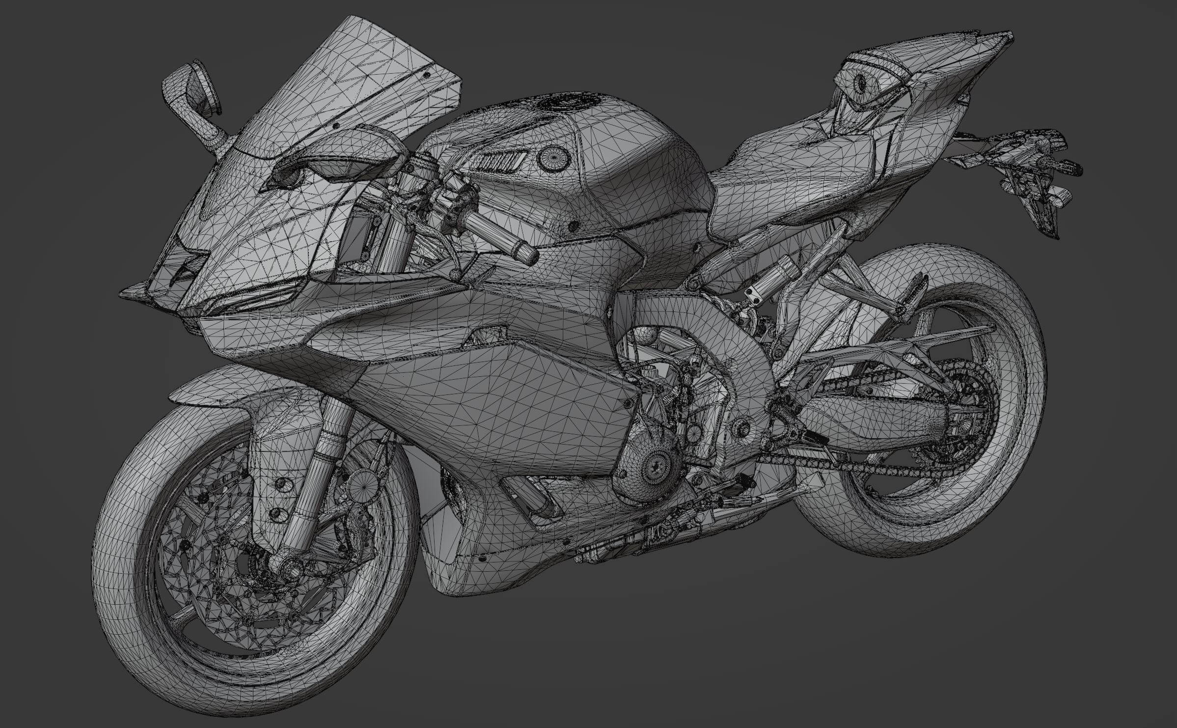 Yamaha YZF R9 - 2025 3D Model by Bikez_3D