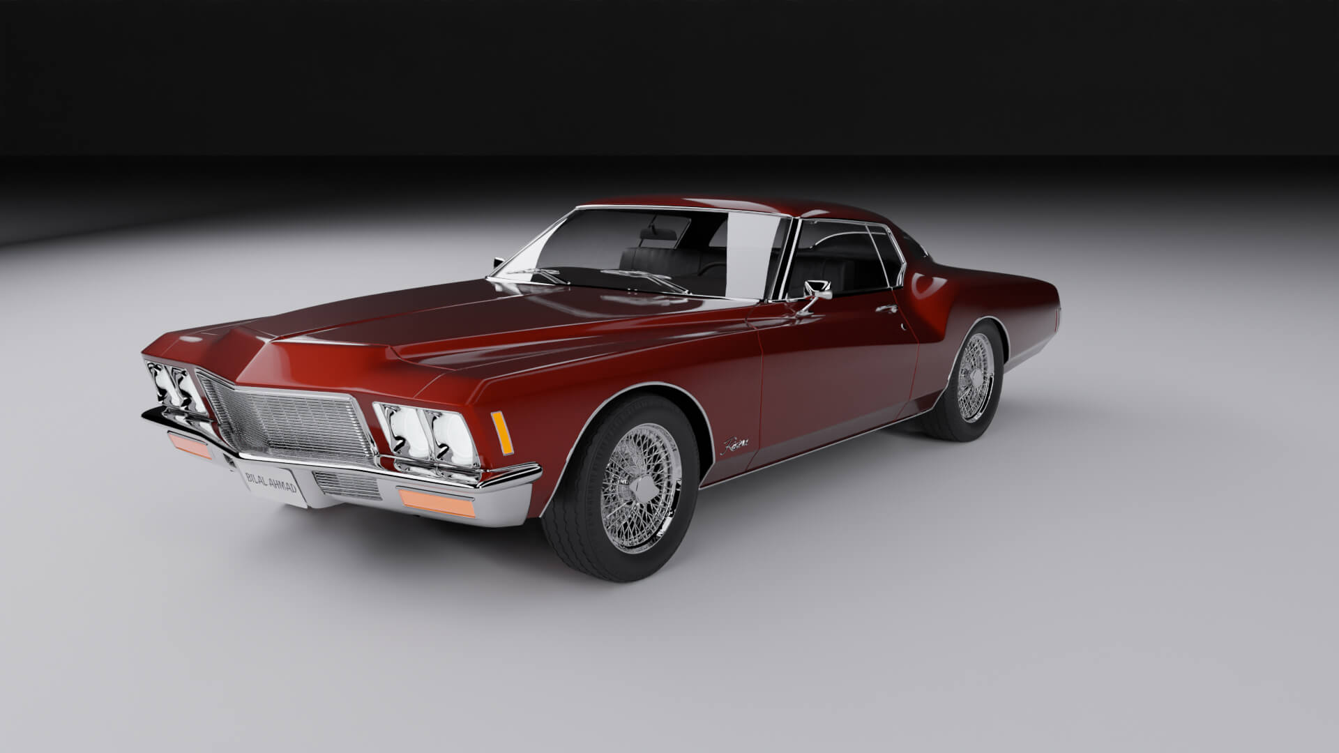 1971 Buick Riviera GS Boattail - 3D Model by BILAL AHMAD