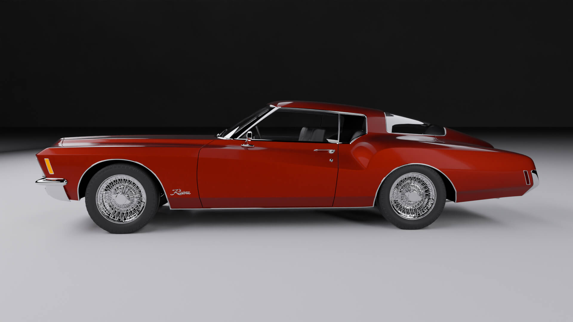 1971 Buick Riviera GS Boattail - 3D Model by BILAL AHMAD