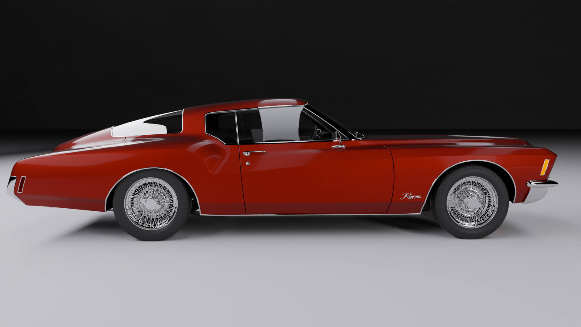 1971 Buick Riviera GS Boattail - 3D Model by BILAL AHMAD