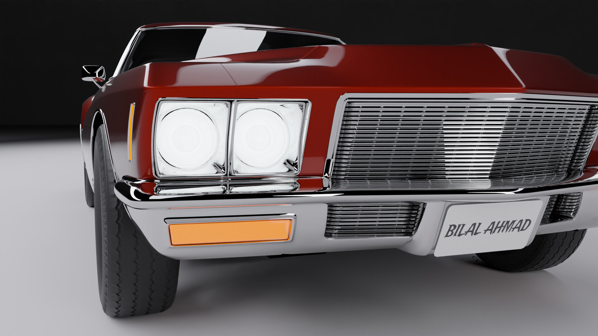 1971 Buick Riviera GS Boattail - 3D Model by BILAL AHMAD