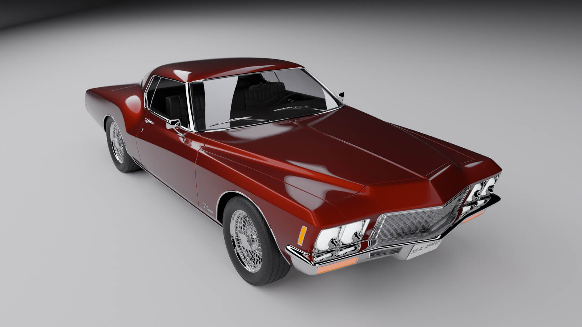 1971 Buick Riviera GS Boattail - 3D Model by BILAL AHMAD