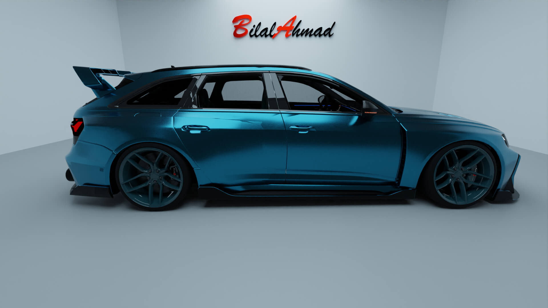 Audi RS6 Widebody With Interior - 3D Model by BILAL AHMAD