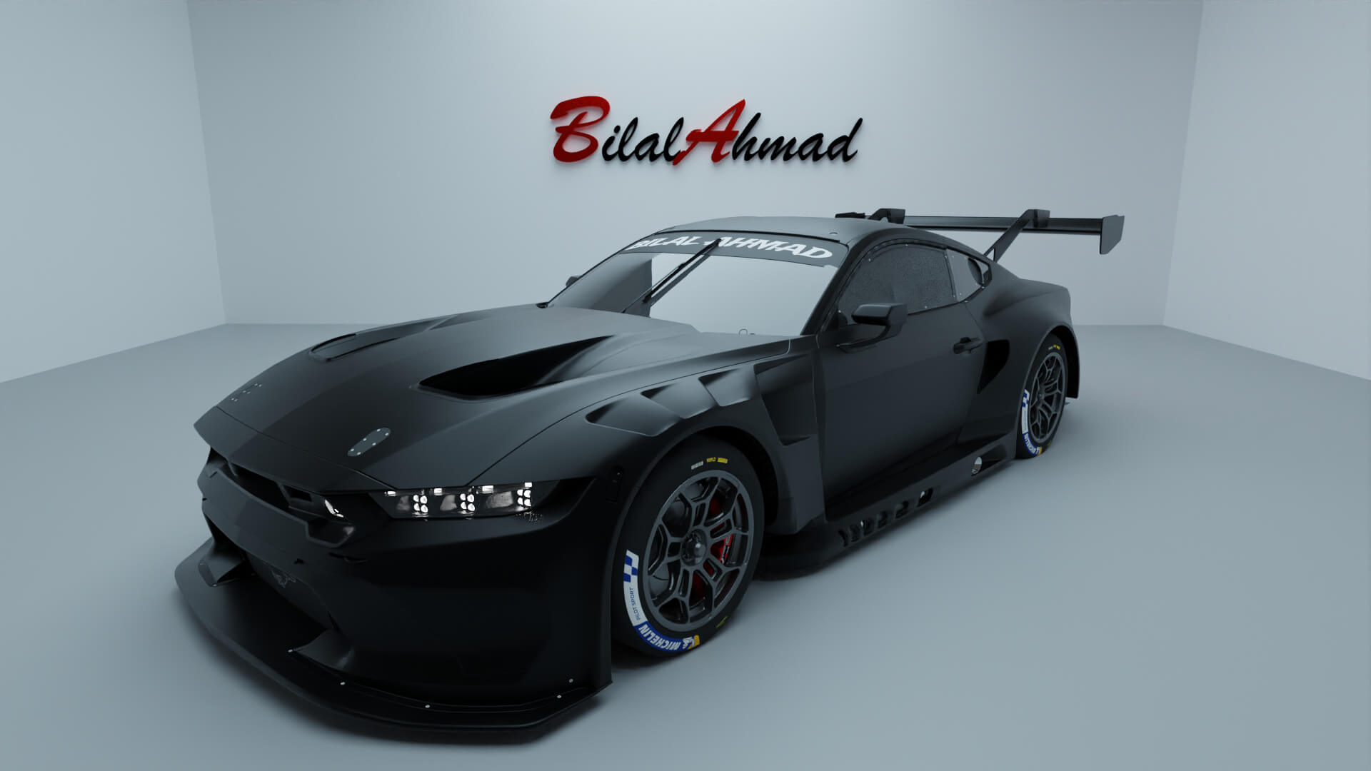 Bny Multimatic Ford Mustang GT3 - 3D Model by BILAL AHMAD