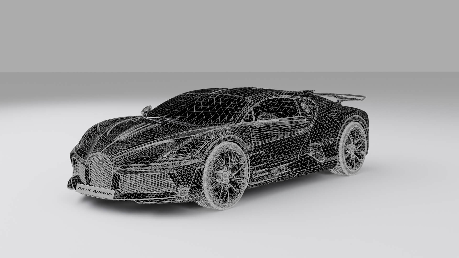 Bugatti Divo - 3D Model by BILAL AHMAD