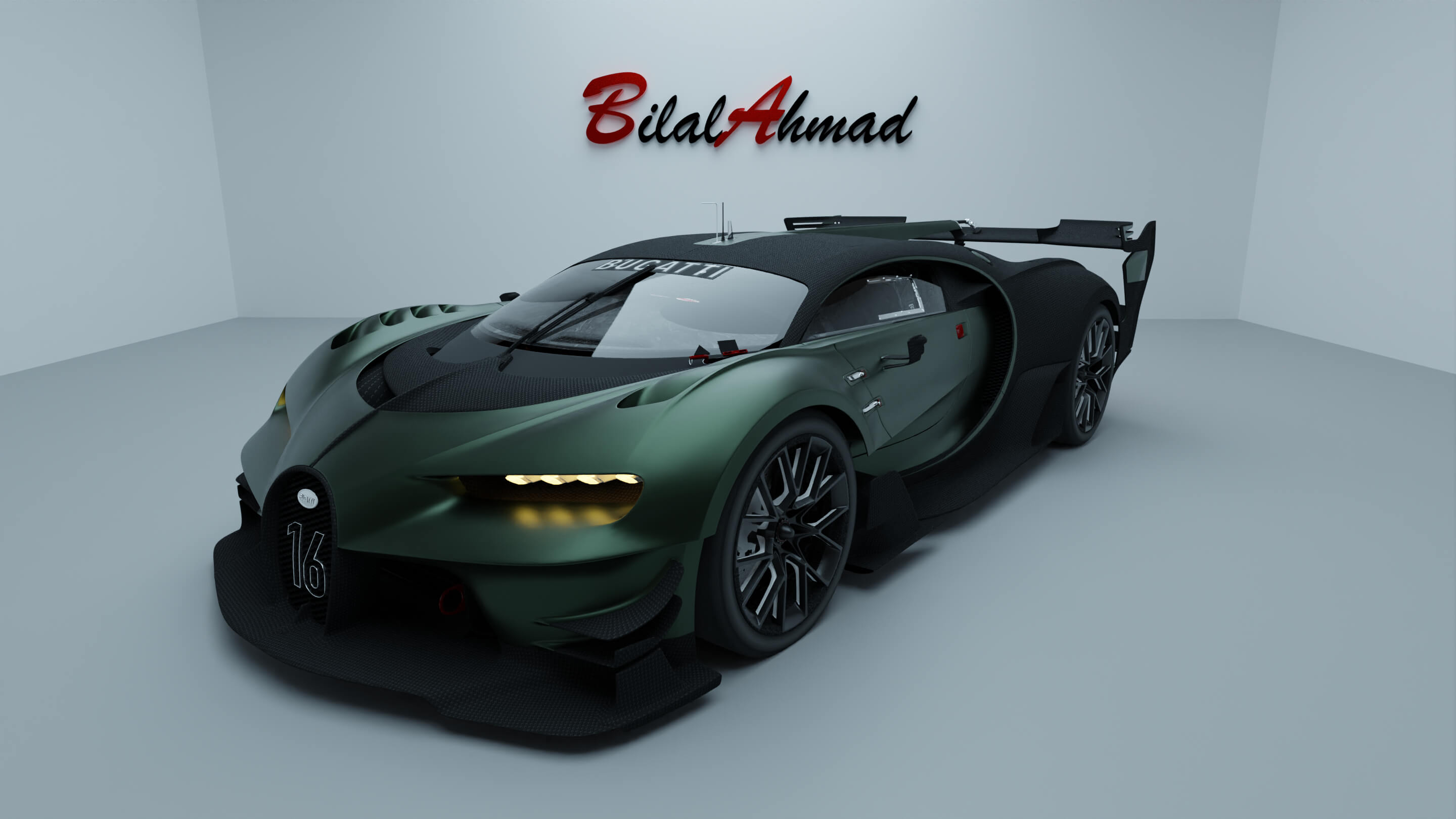 Bugatti Vision Gran Turismo Concept 2015 - 3D Model by BILAL AHMAD