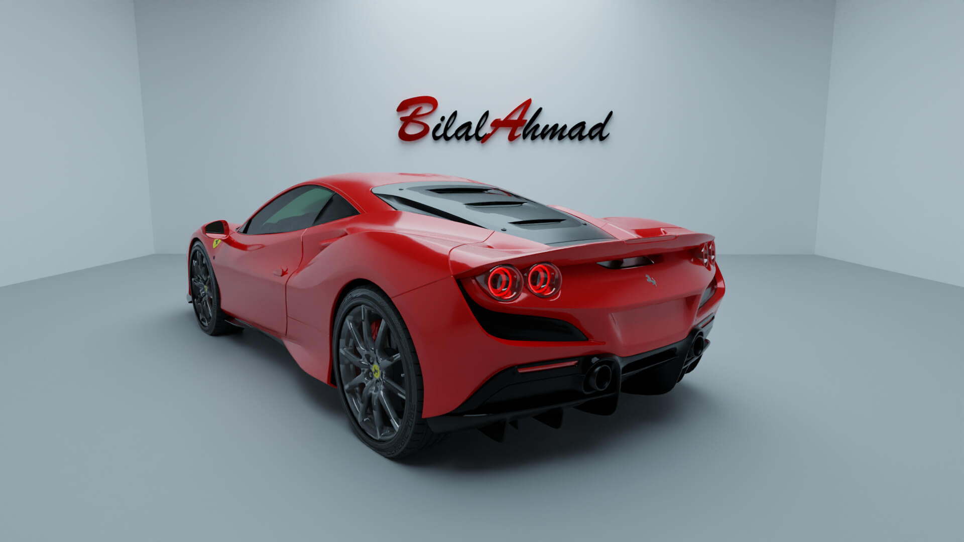 Ferrari F8 Sports Car - 3D Model by BILAL AHMAD