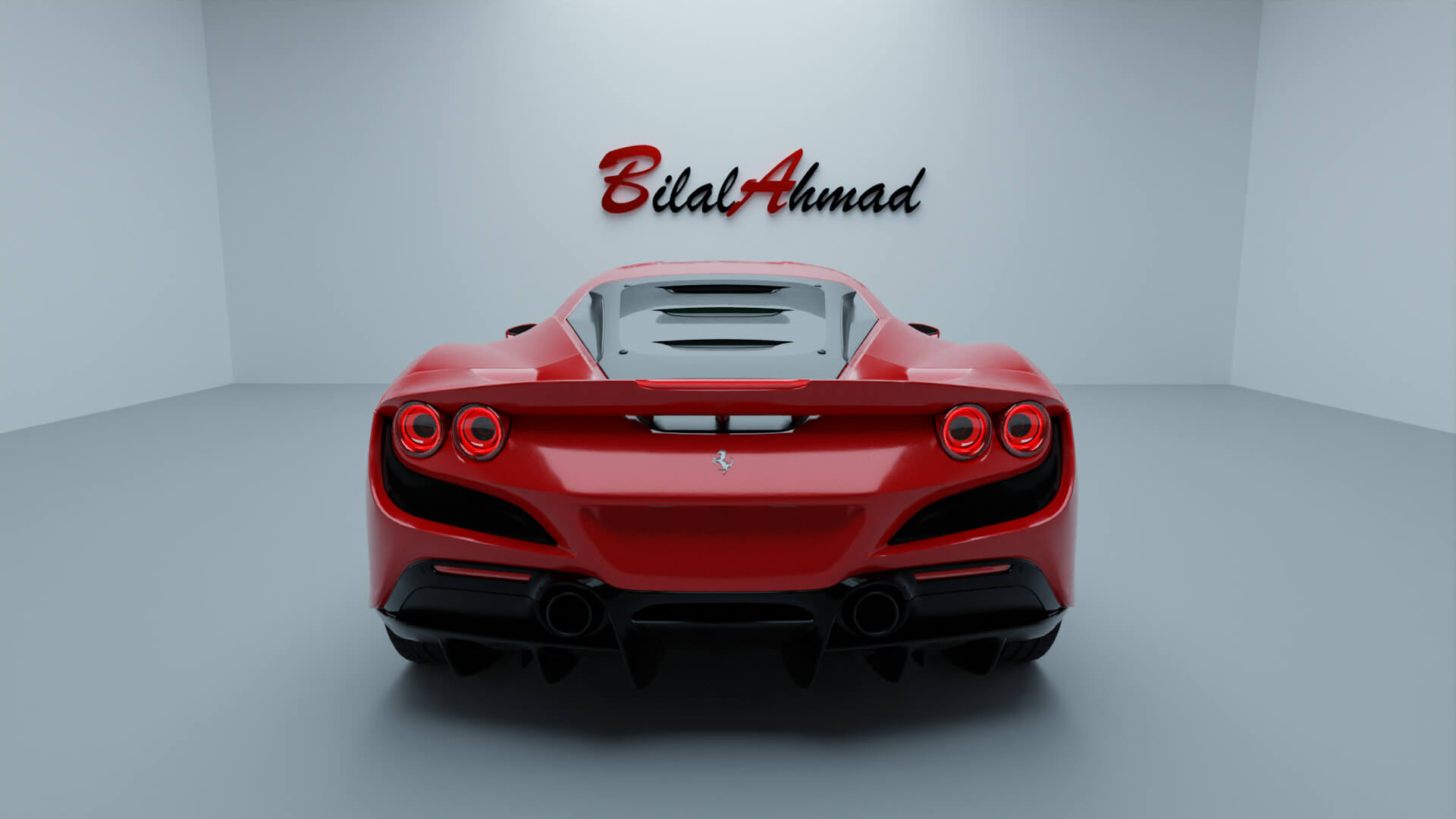 Ferrari F8 Sports Car - 3D Model by BILAL AHMAD