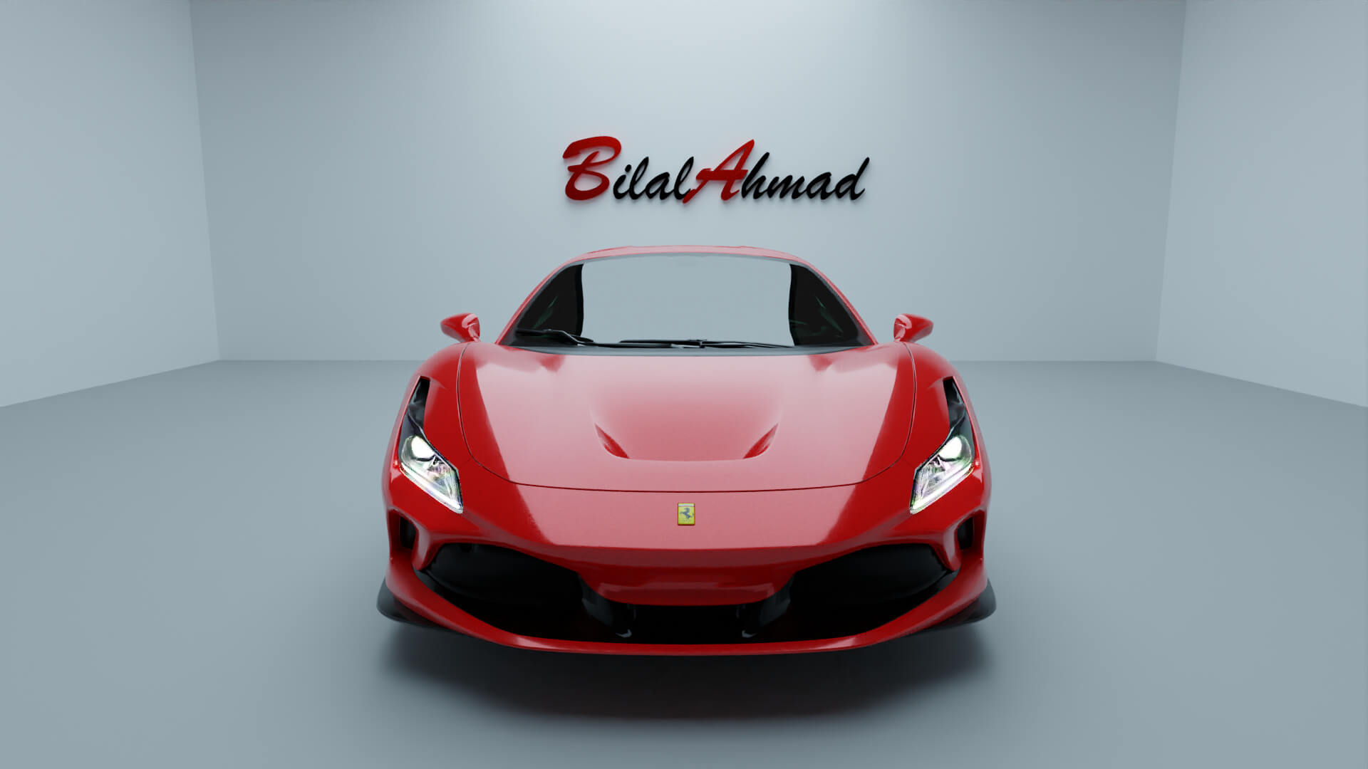 Ferrari F8 Sports Car - 3D Model by BILAL AHMAD
