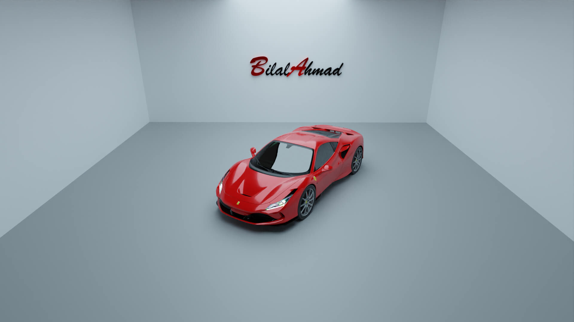 Ferrari F8 Sports Car - 3D Model by BILAL AHMAD