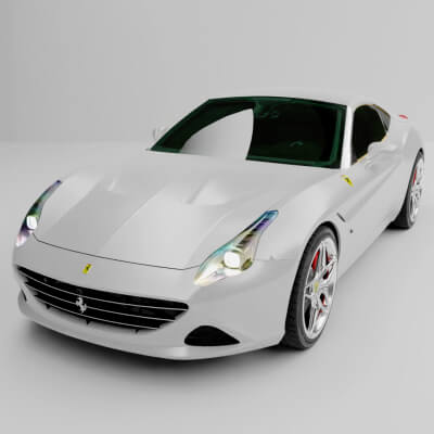 Ferrari California - 3D Model by BILAL AHMAD