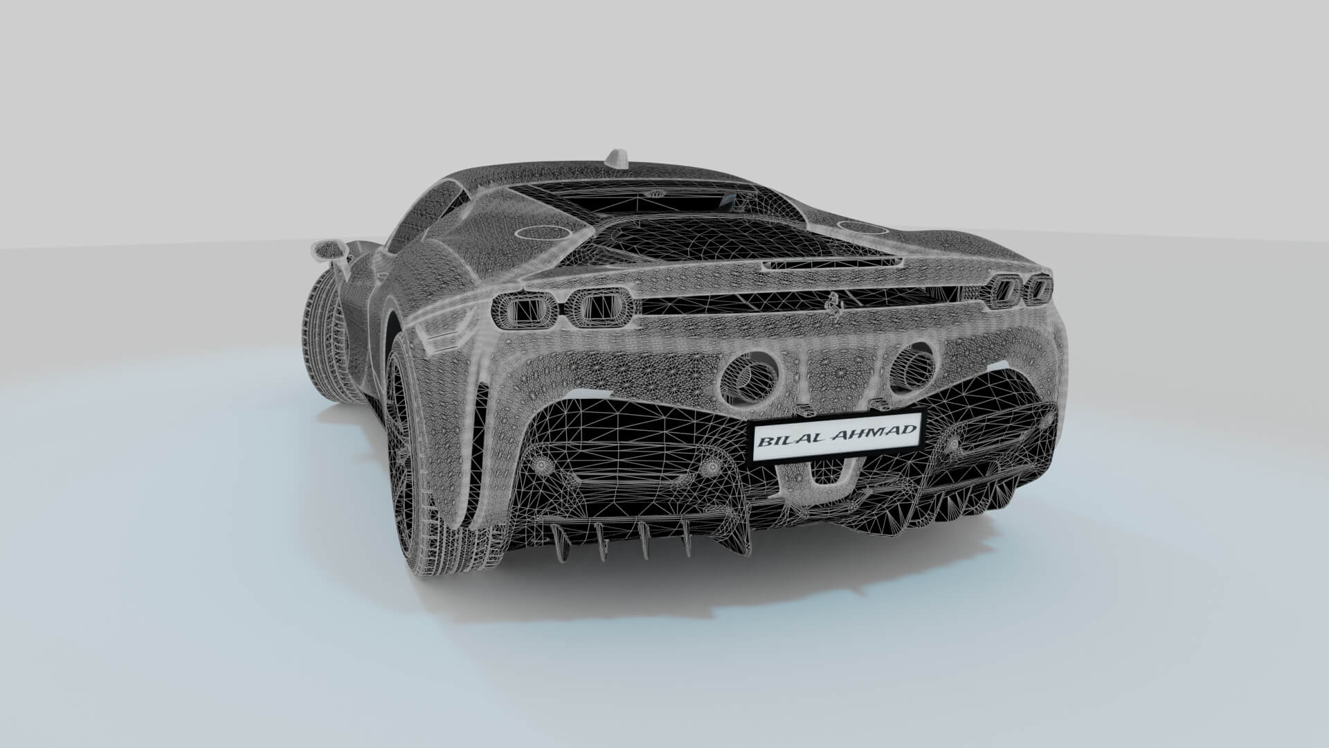 Ferrari SF 90 - 3D Model by BILAL AHMAD