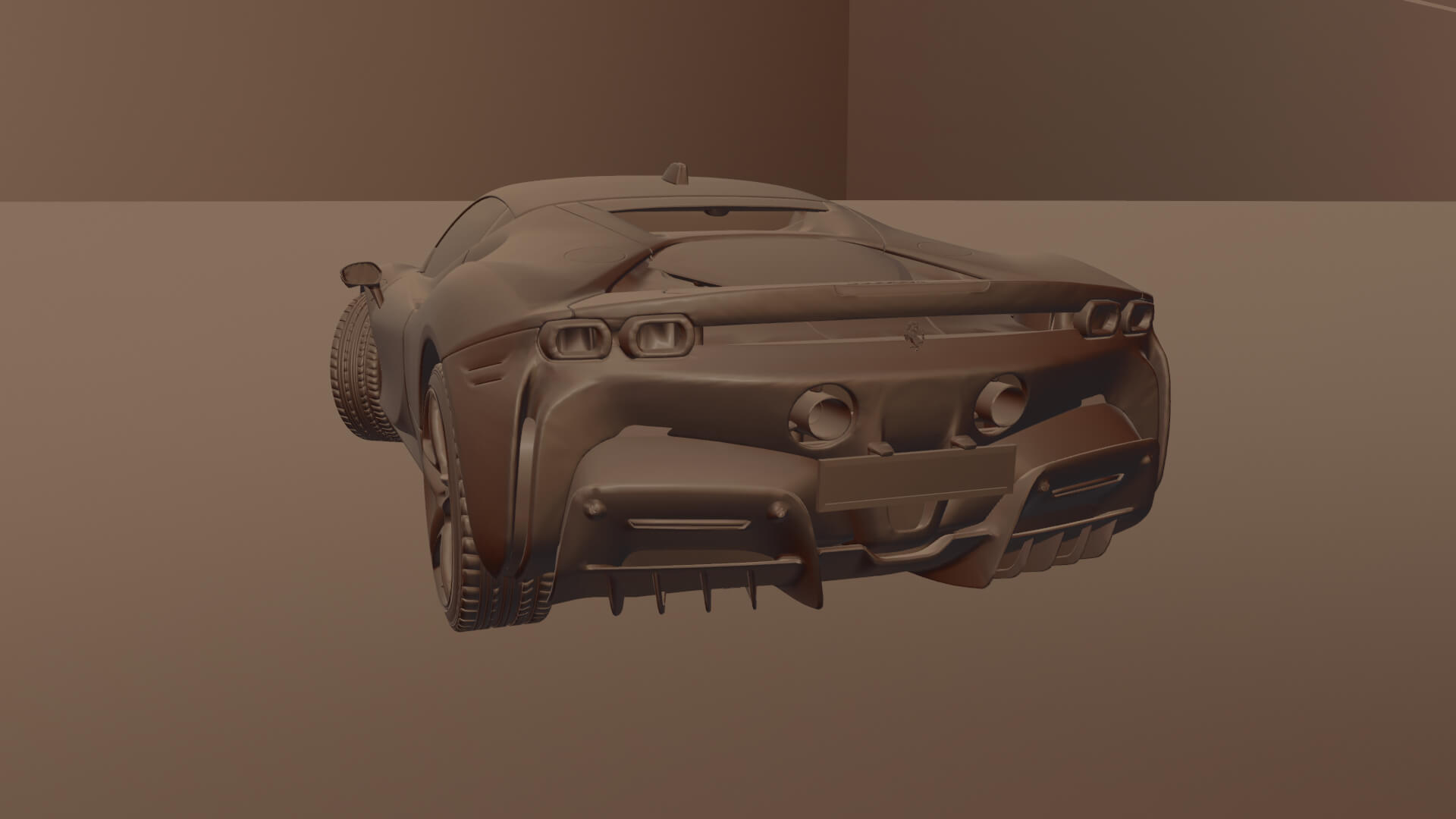 Ferrari SF 90 - 3D Model by BILAL AHMAD