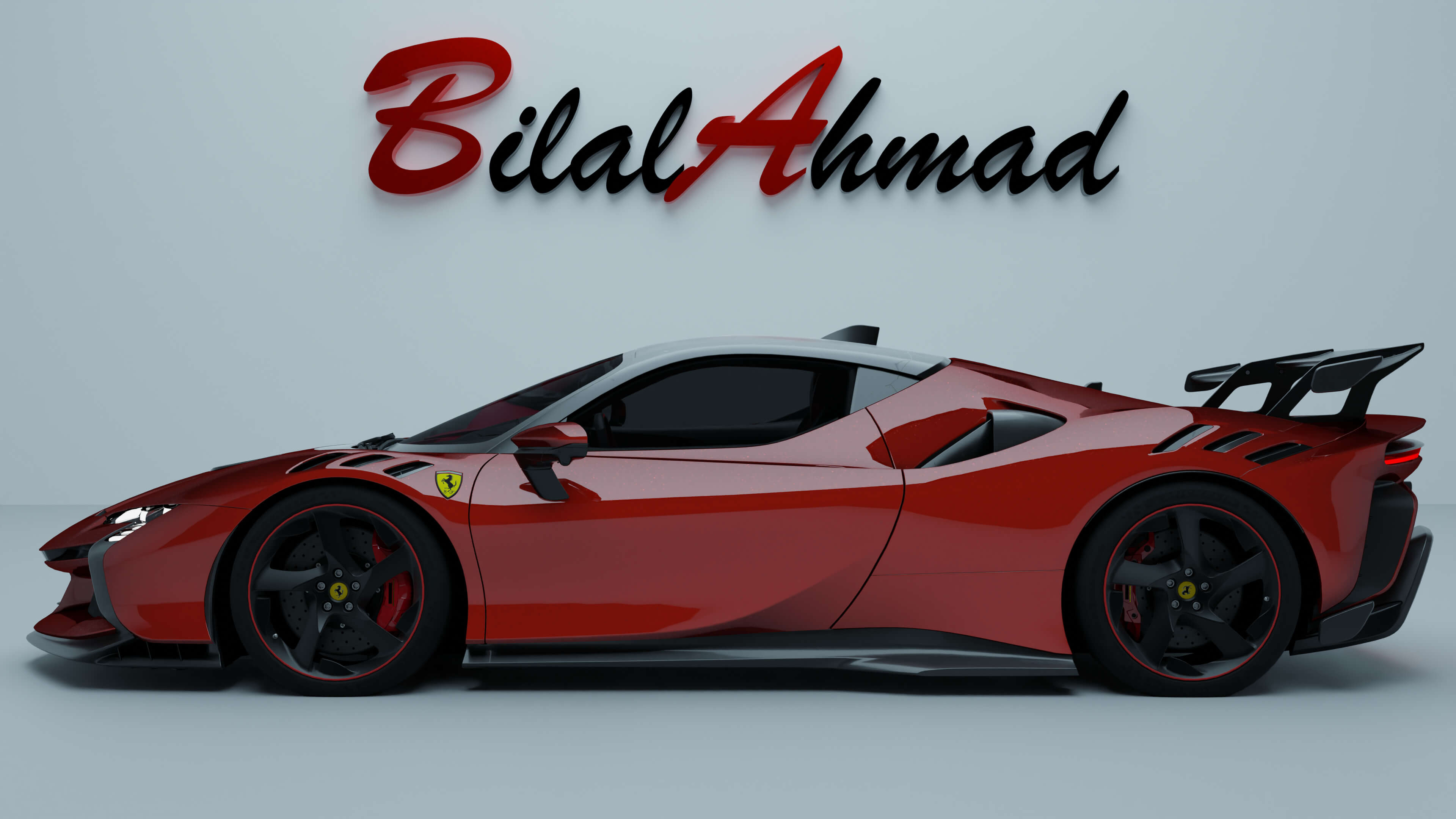 Ferrari Sf90Xx Strada High-Quality, Detailed Interior 3D Model by BILAL ...