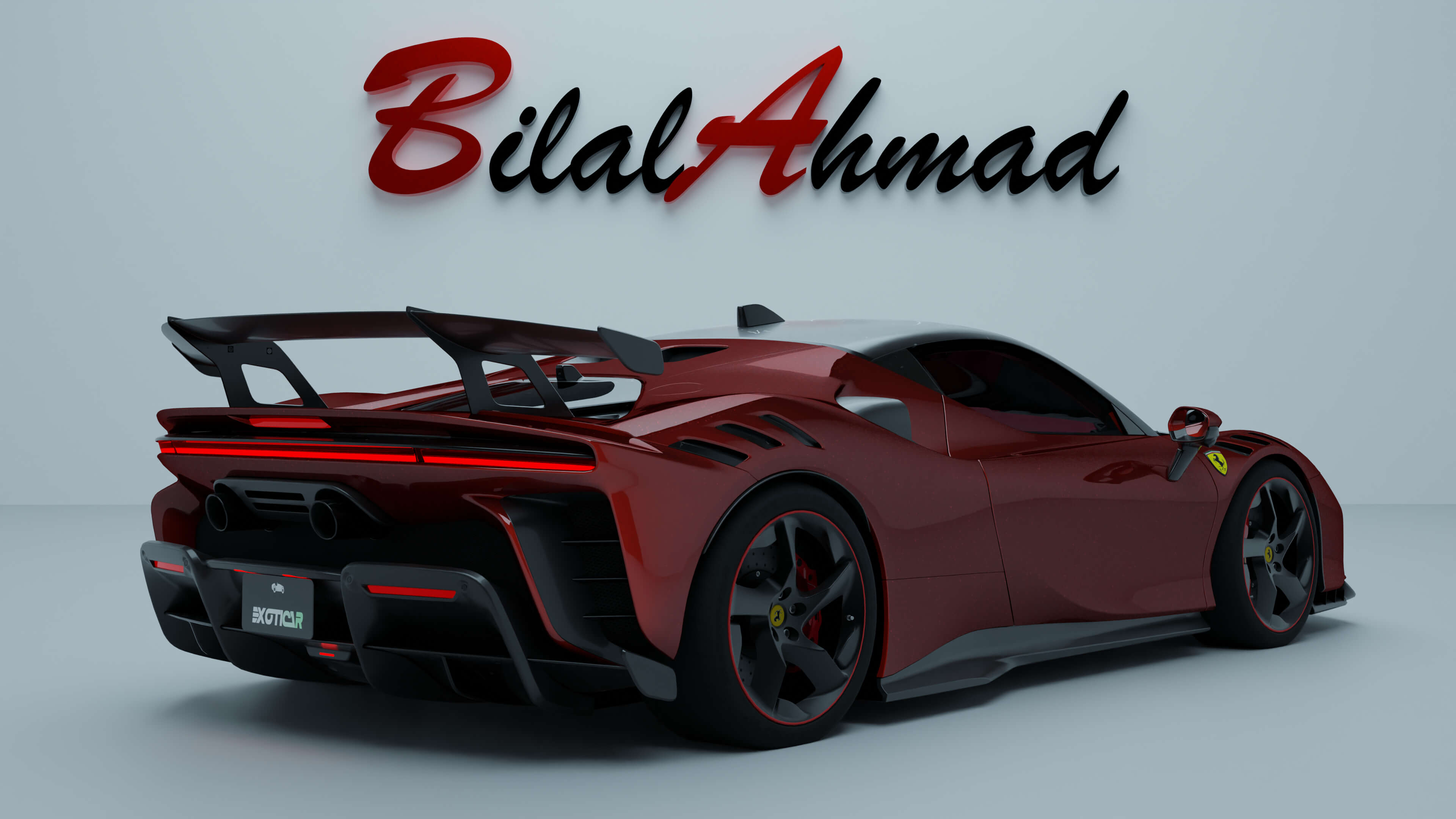 Ferrari Sf90Xx Strada High-Quality, Detailed Interior 3D Model by BILAL AHMAD