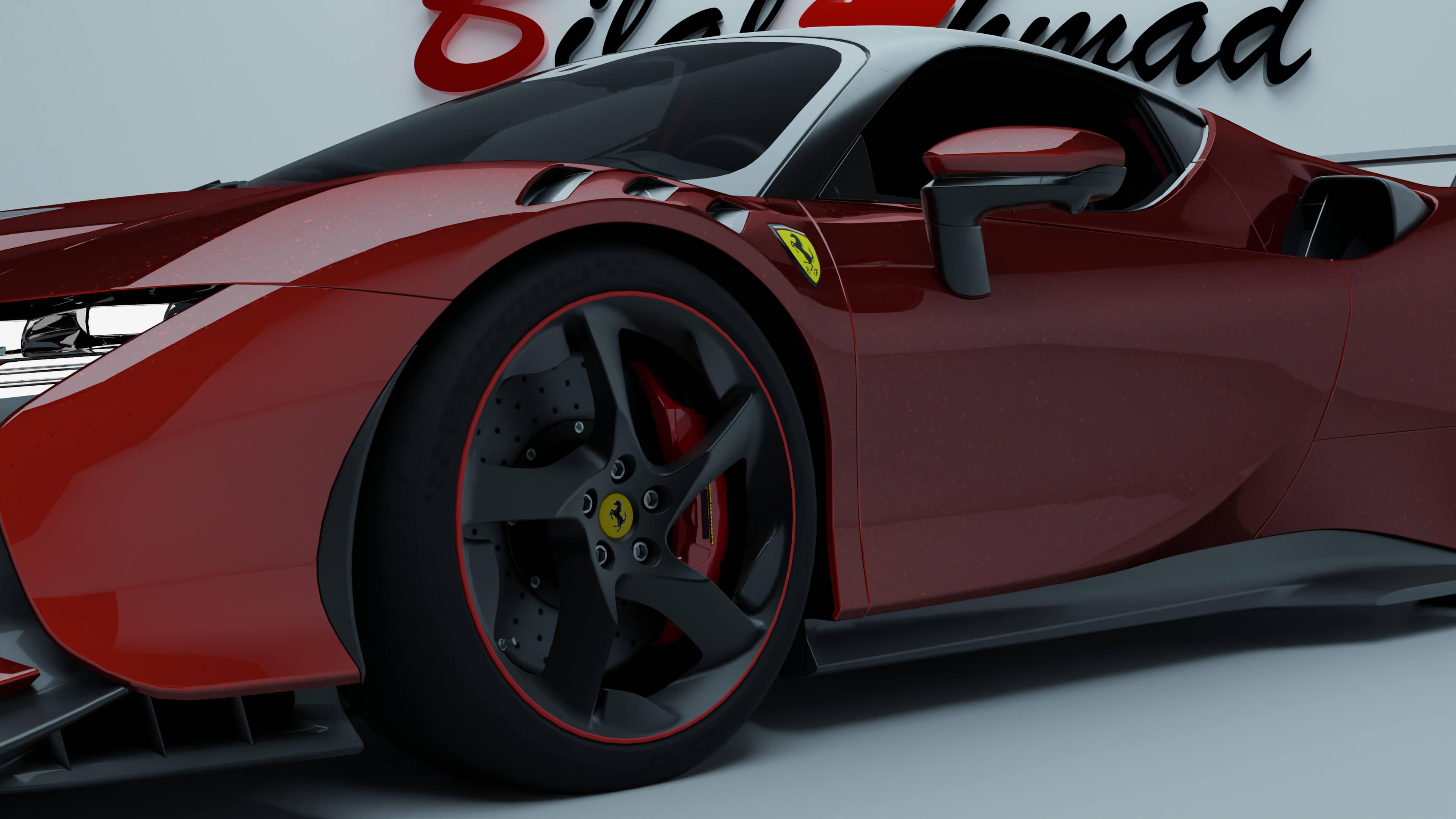 Ferrari Sf90Xx Strada High-Quality, Detailed Interior 3D Model by BILAL AHMAD