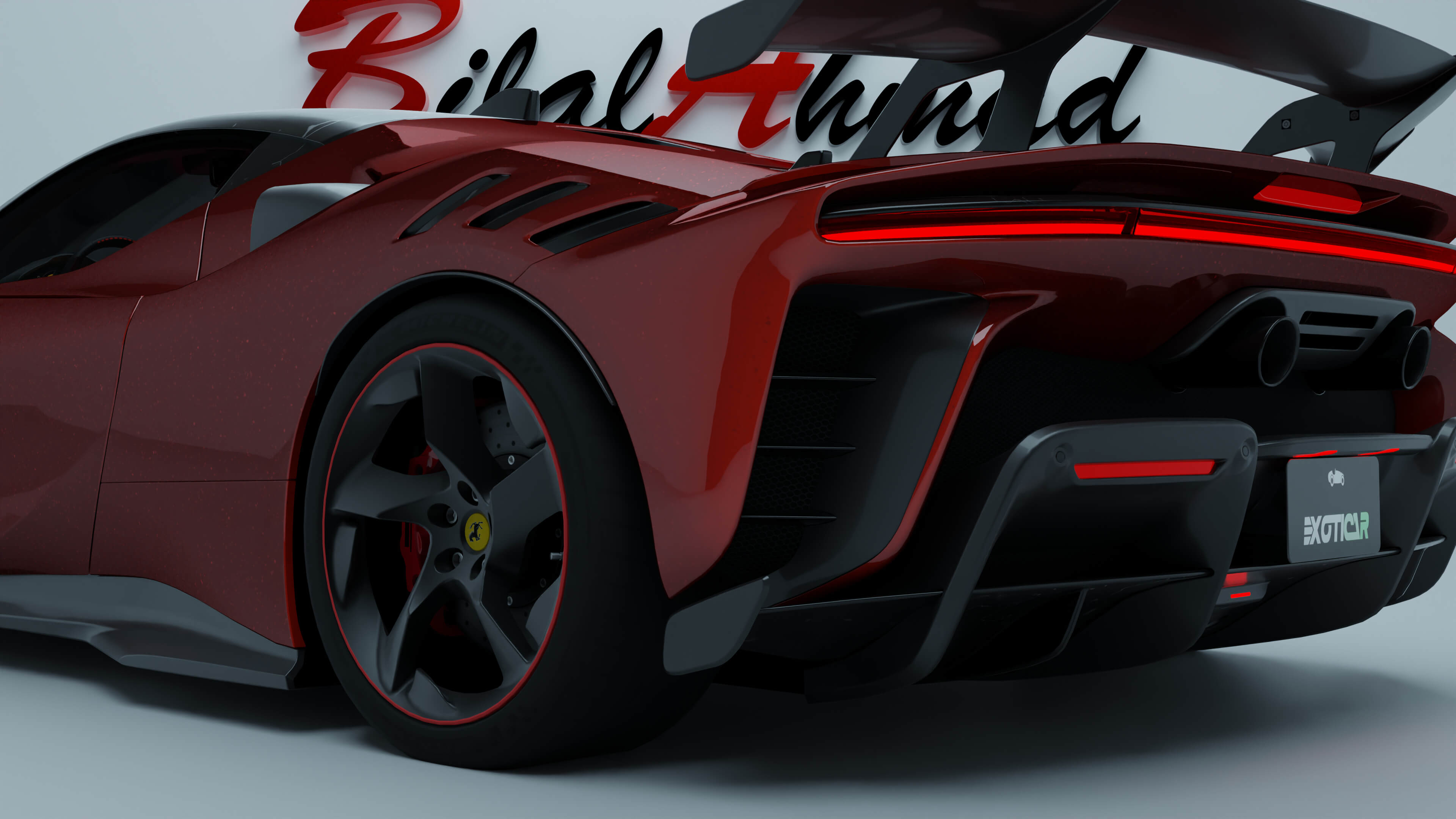 Ferrari Sf90Xx Strada High-Quality, Detailed Interior 3D Model by BILAL ...