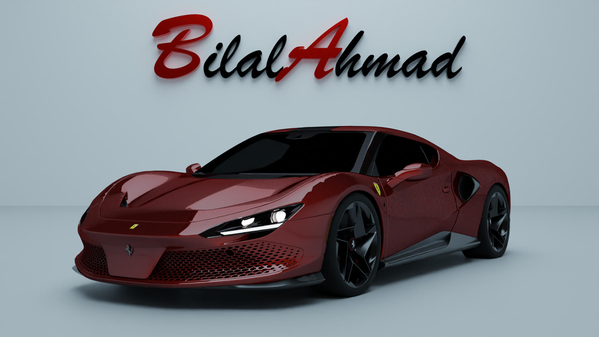 Ferrari Unica SP48 - 3D Model by BILAL AHMAD