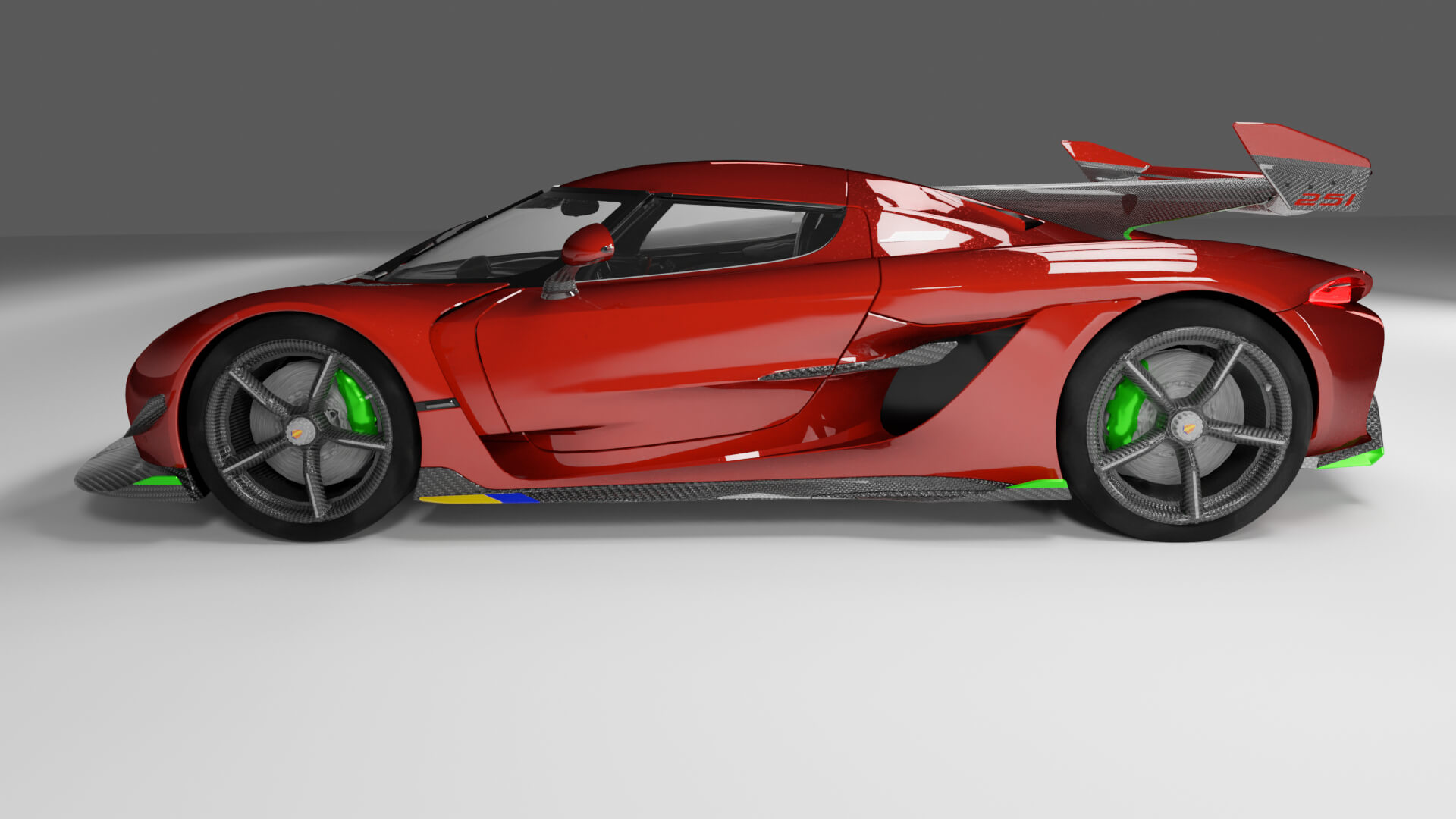 Koenigsegg Jesko Rigged 3D Model by BILAL AHMAD