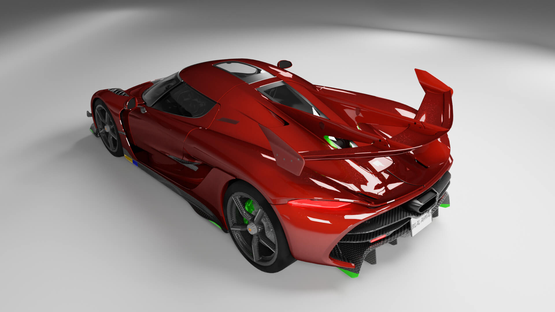 Koenigsegg Jesko Rigged 3D Model by BILAL AHMAD