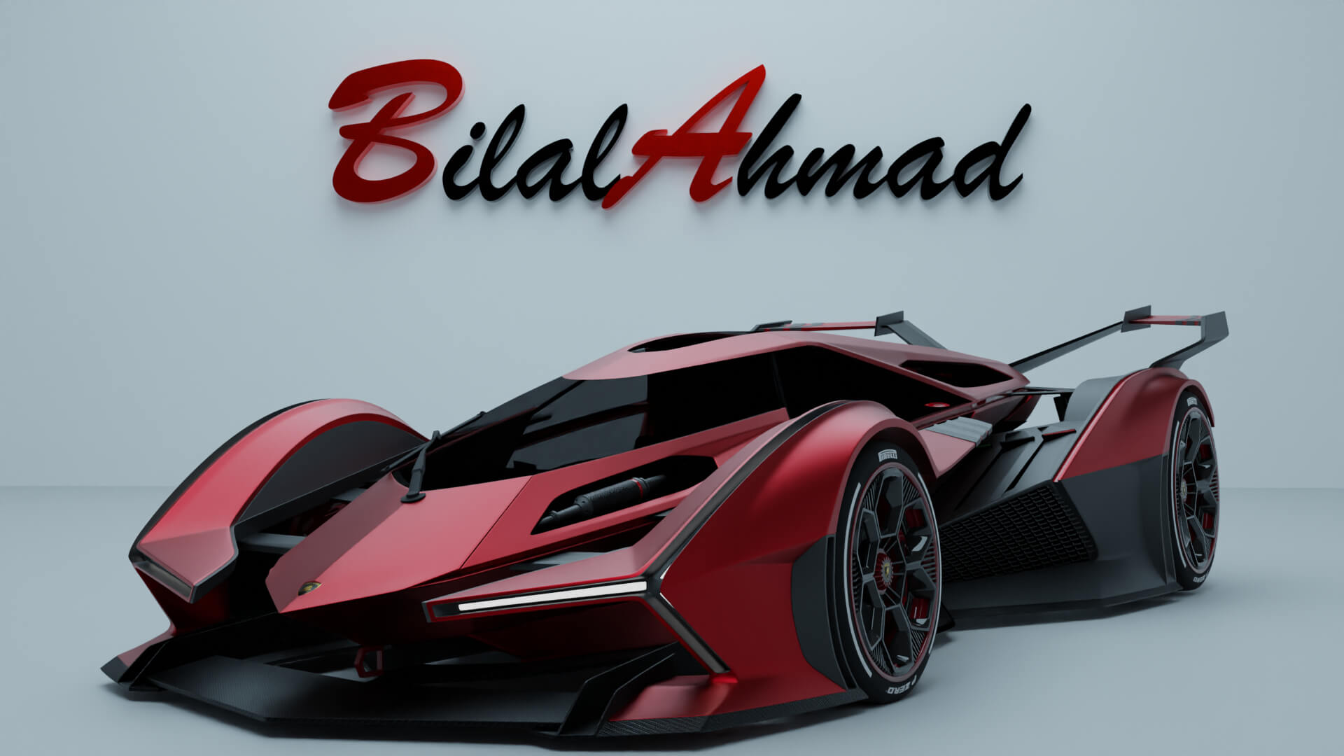 Lambo V12 Vision GT - 3D Model by BILAL AHMAD