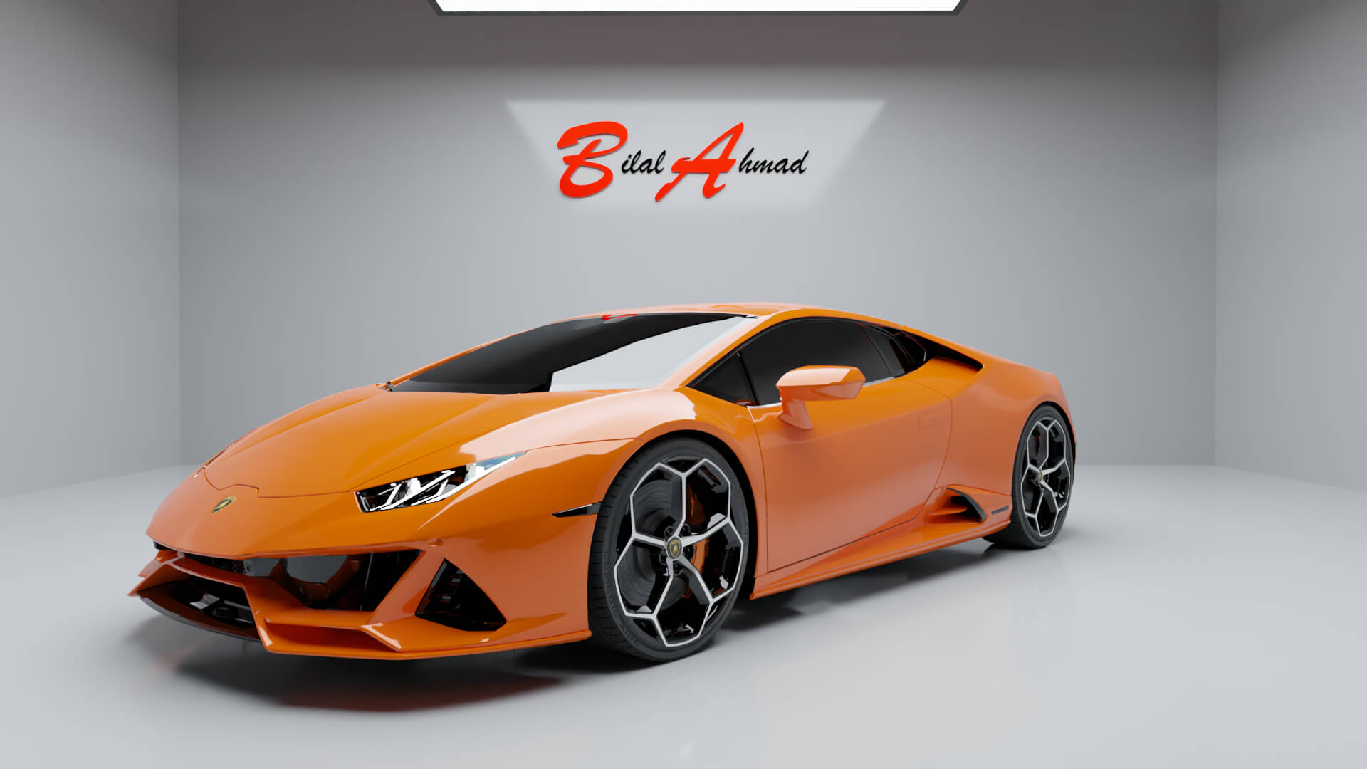Lamborghani Huracon Evo 3D Rigged Model by BILAL AHMAD