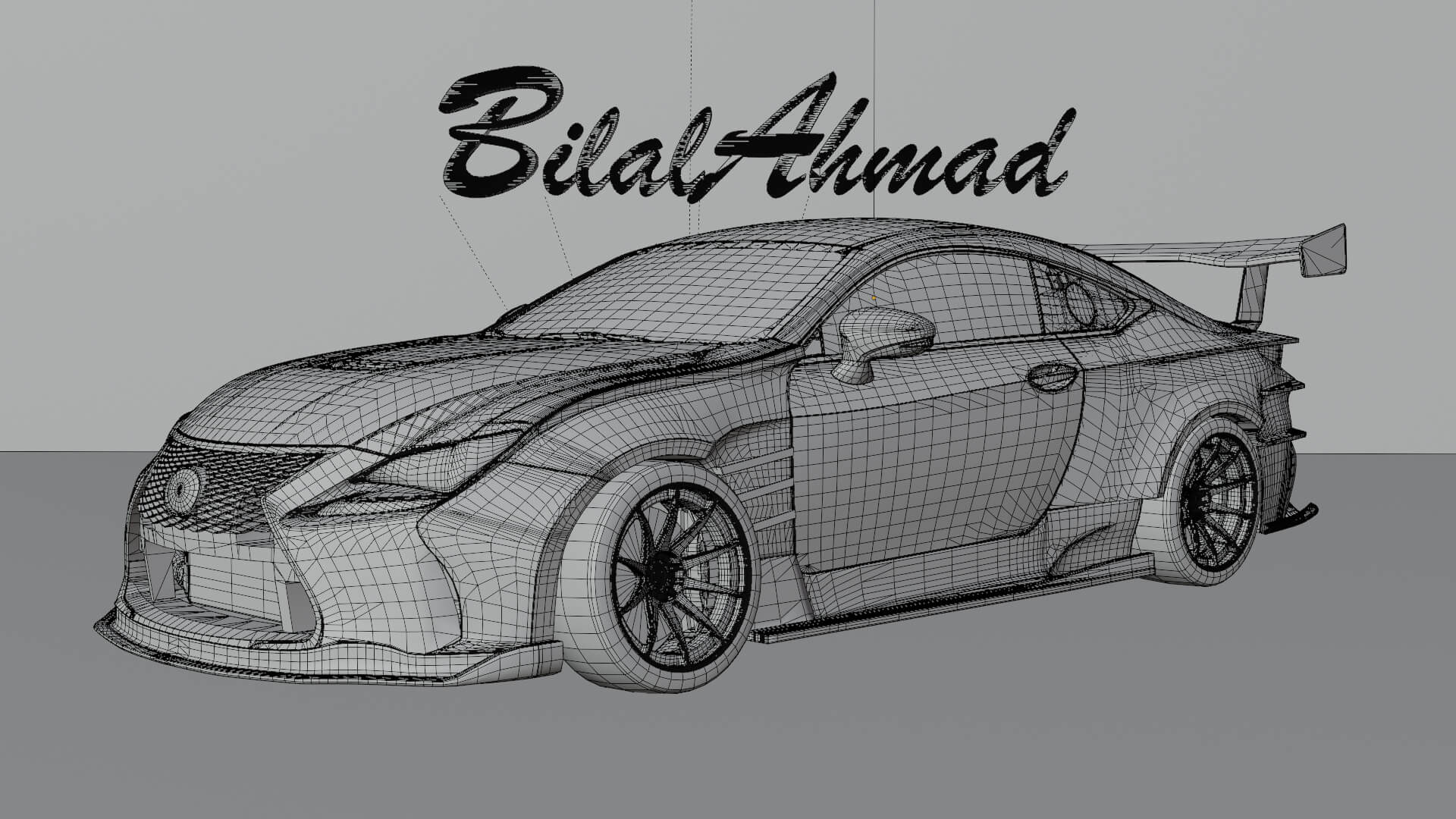 Lexus RC F – High-Quality 3D Model by BILAL AHMAD