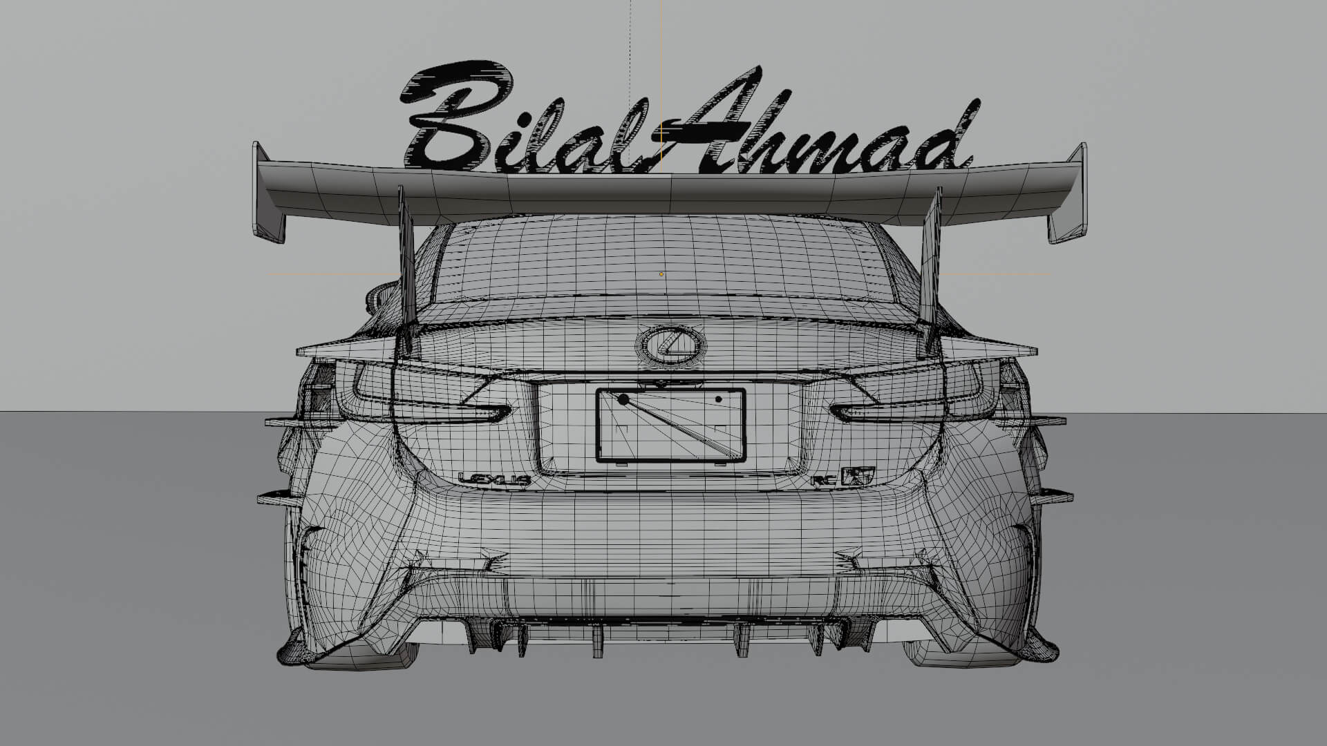 Lexus RC F – High-Quality 3D Model by BILAL AHMAD